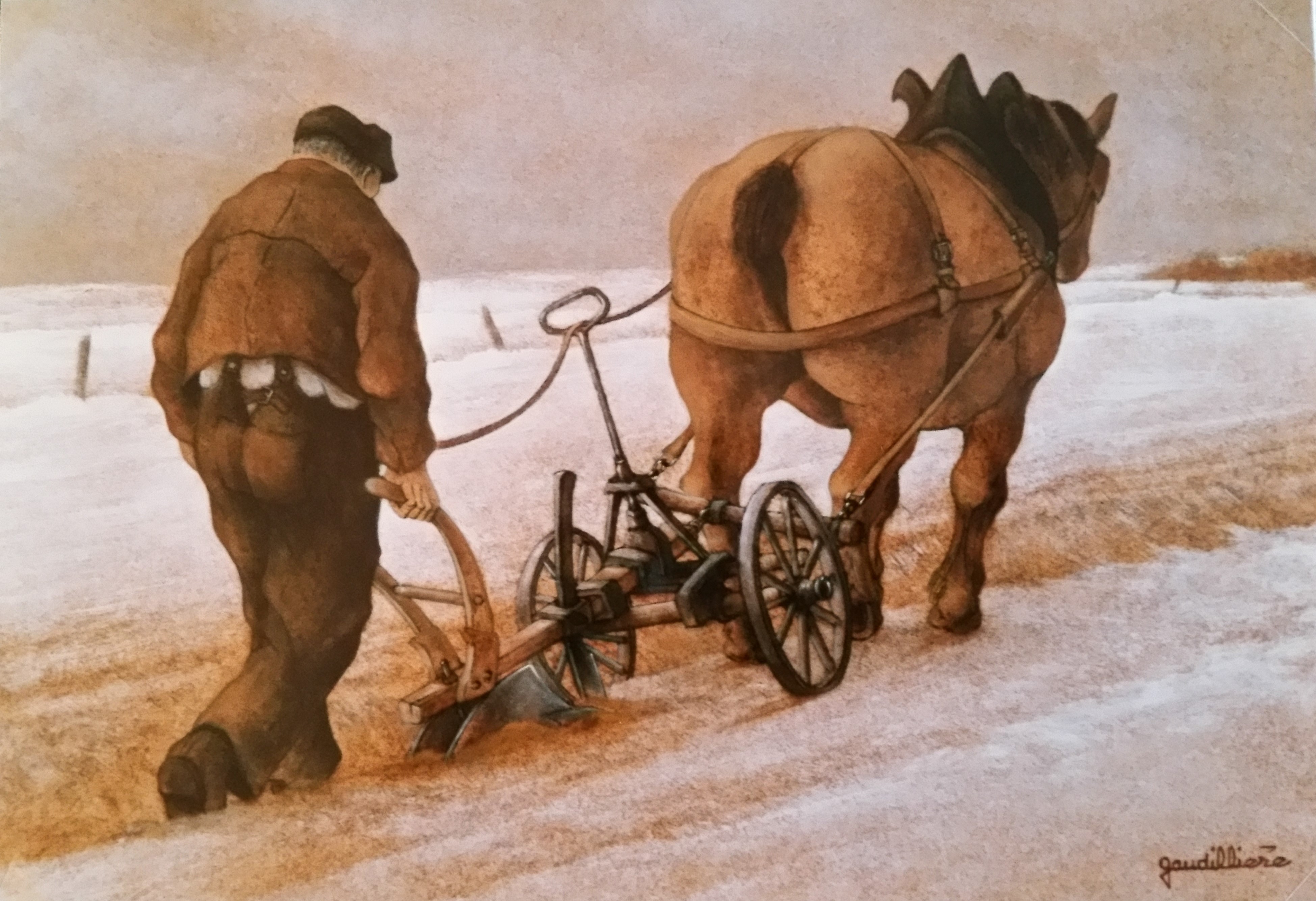 Le laboureur - Roland Gaudillière